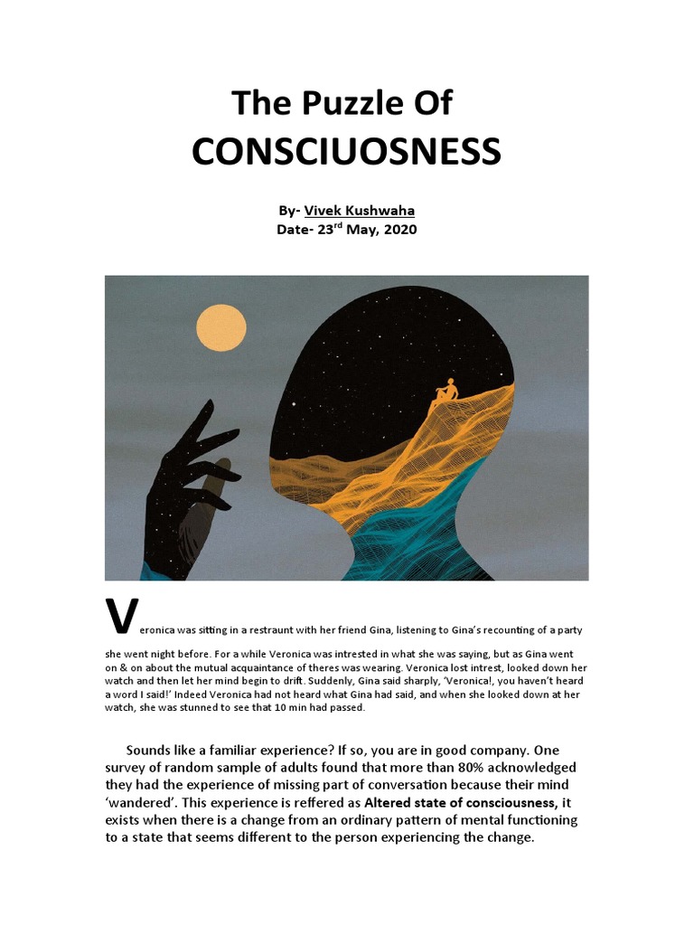 Consciousness | PDF | Consciousness | Dissociation (Psychology)