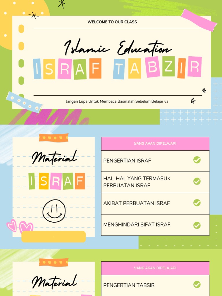 Materi Mengenai Israf Dan Tabzir PDF | PDF