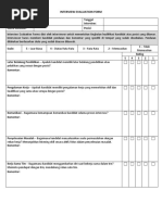 Form Penilaian Hasil Interview Karyawan | PDF