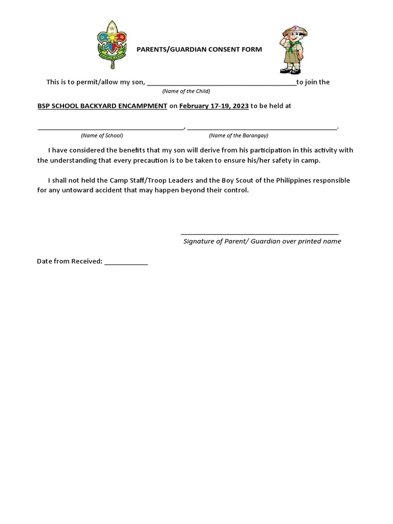 BSP Parental Consent | PDF