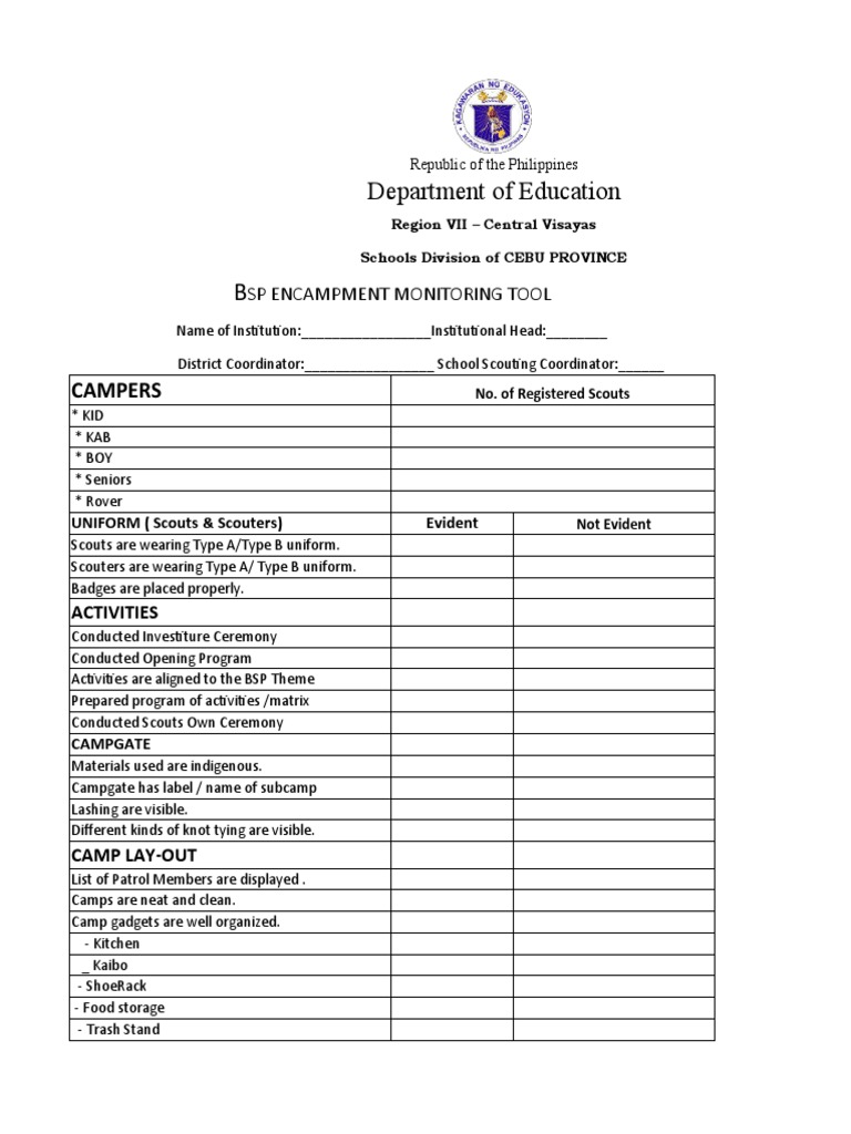 BSP Camporal - Monitoring Tool | PDF BSP Camporal - Monitoring Tool | PDF