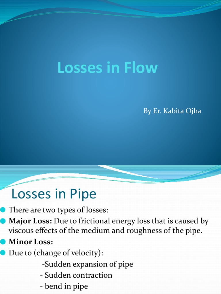 Losses in Flow | PDF | Turbine | Physical Quantities
