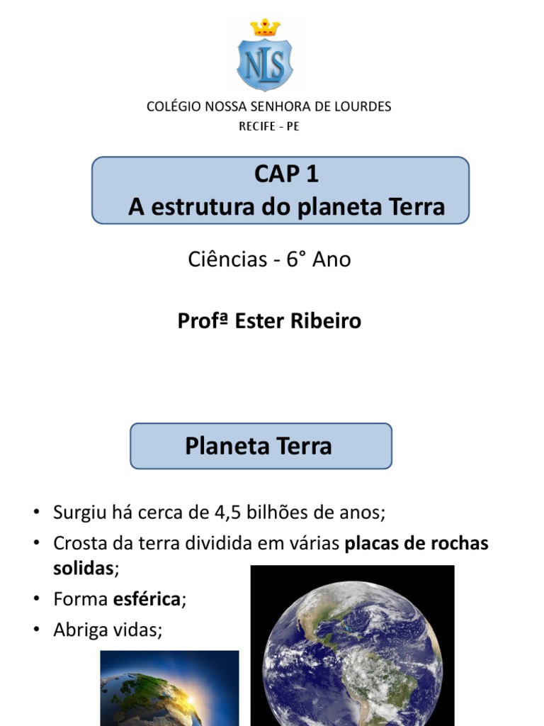 CAP1 - A Estrutura Da Terra | PDF | Rochas (Geologia) | Terra