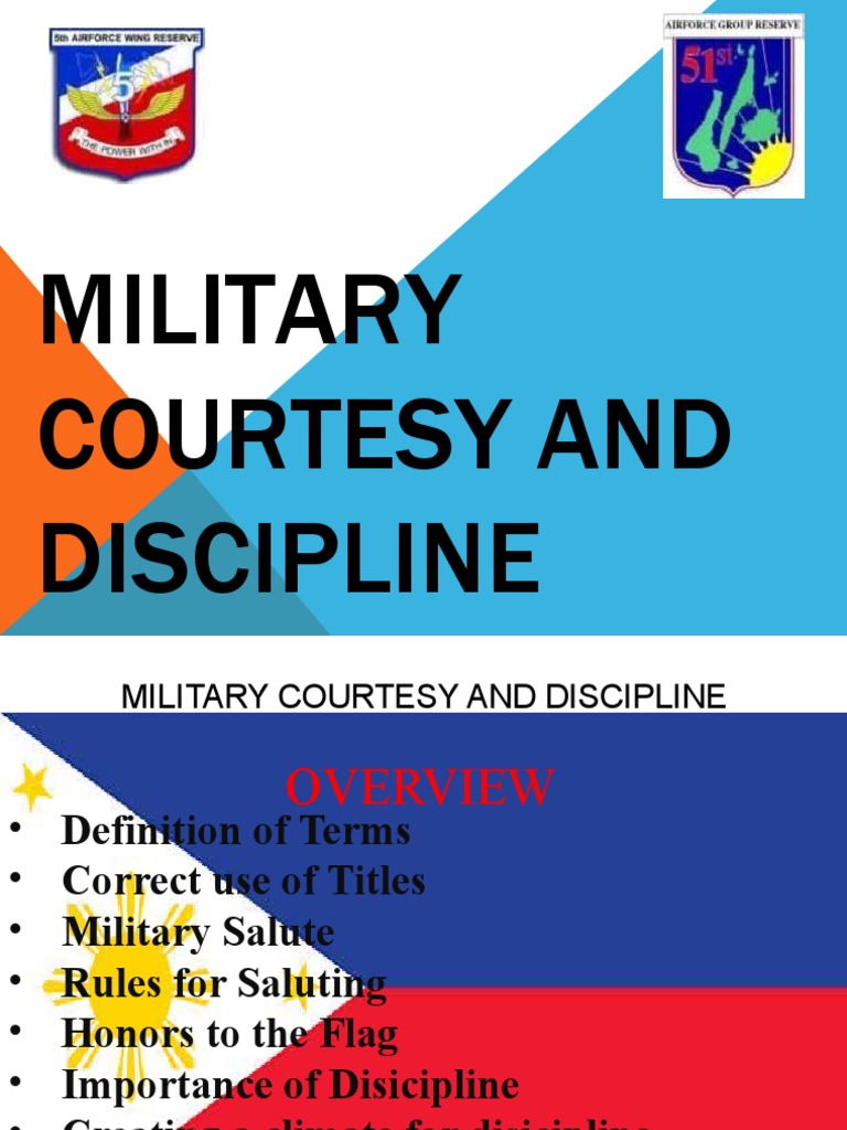 Military Courtesy and Discipline | PDF