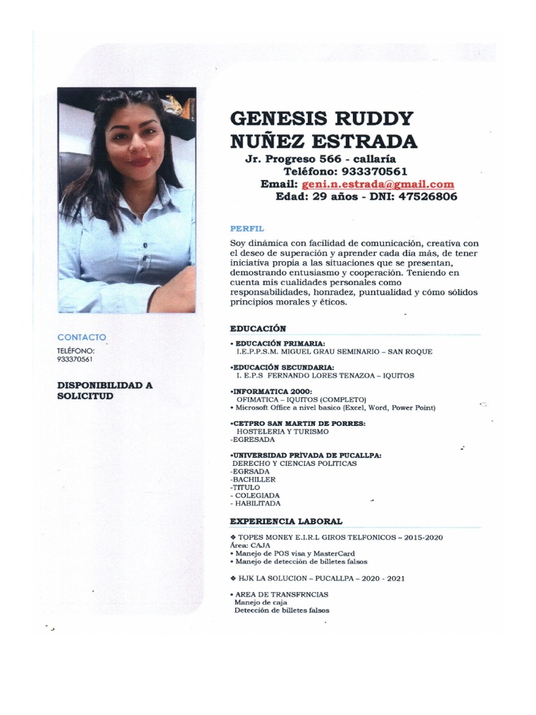 Cv. Genesis 2023 - 23 | PDF