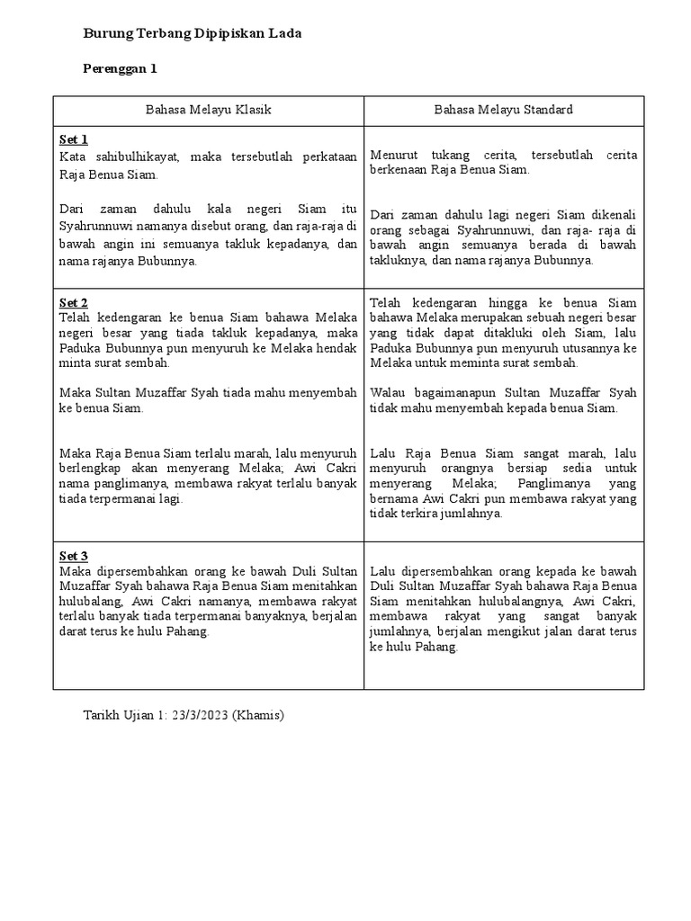 Perenggan 1 (Set1-3) PDF | PDF