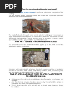 Method Statement For Anti-Termite Treatment | PDF | Personal Protective Equipment | Building ...