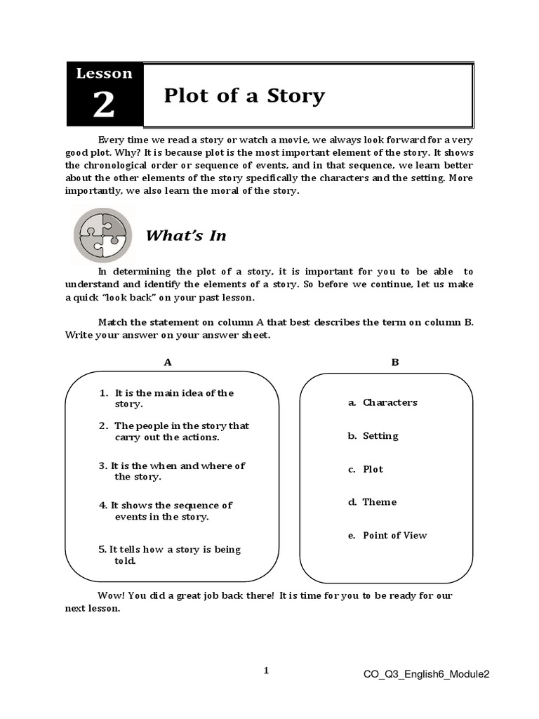 Eng6 Q3 Module2 1 | PDF | Plot (Narrative)