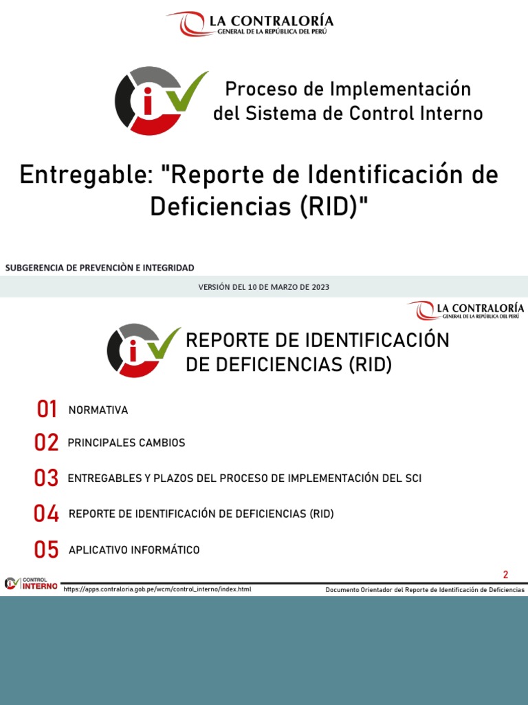 Documento Orientador del RID Versión del 10Mar2023 (2).pdf | PDF ...