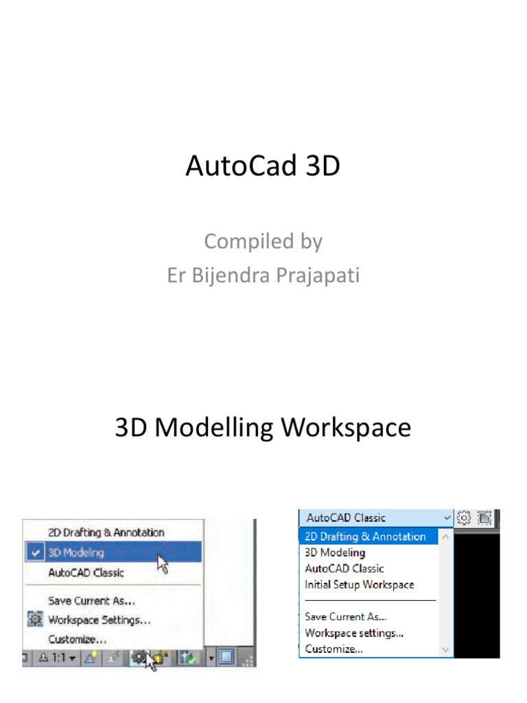 AutoCad 3D PDF | PDF
