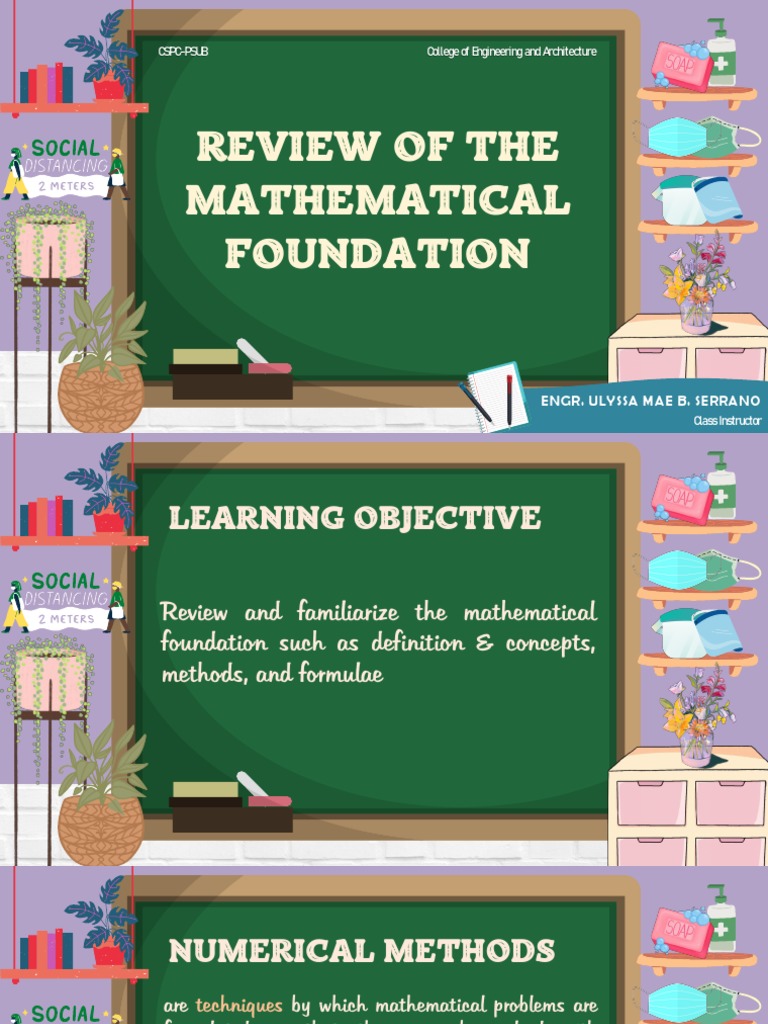1 Review of The Mathematical Foundation | PDF | Equations ...