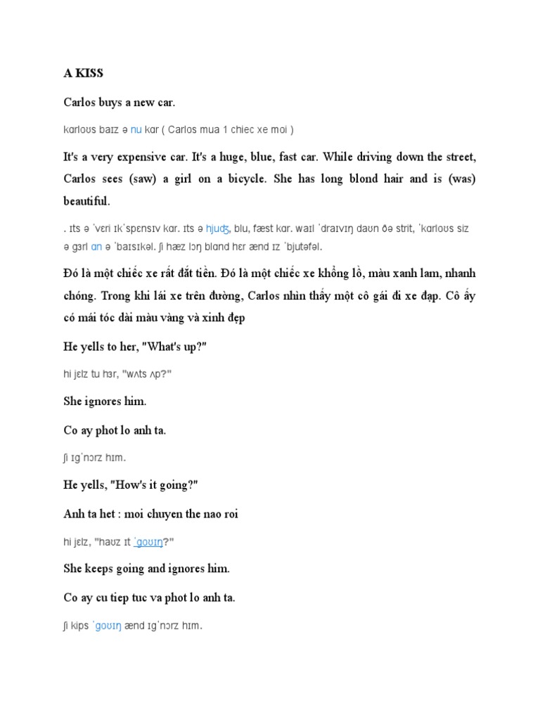 A Kiss | PDF