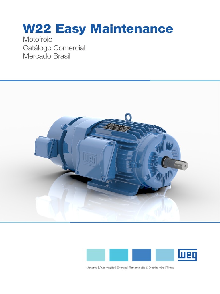 WEG w22 Easy Maintenance Motofreio 50025779 Brochure Portuguese Web | PDF | Freio | Motores