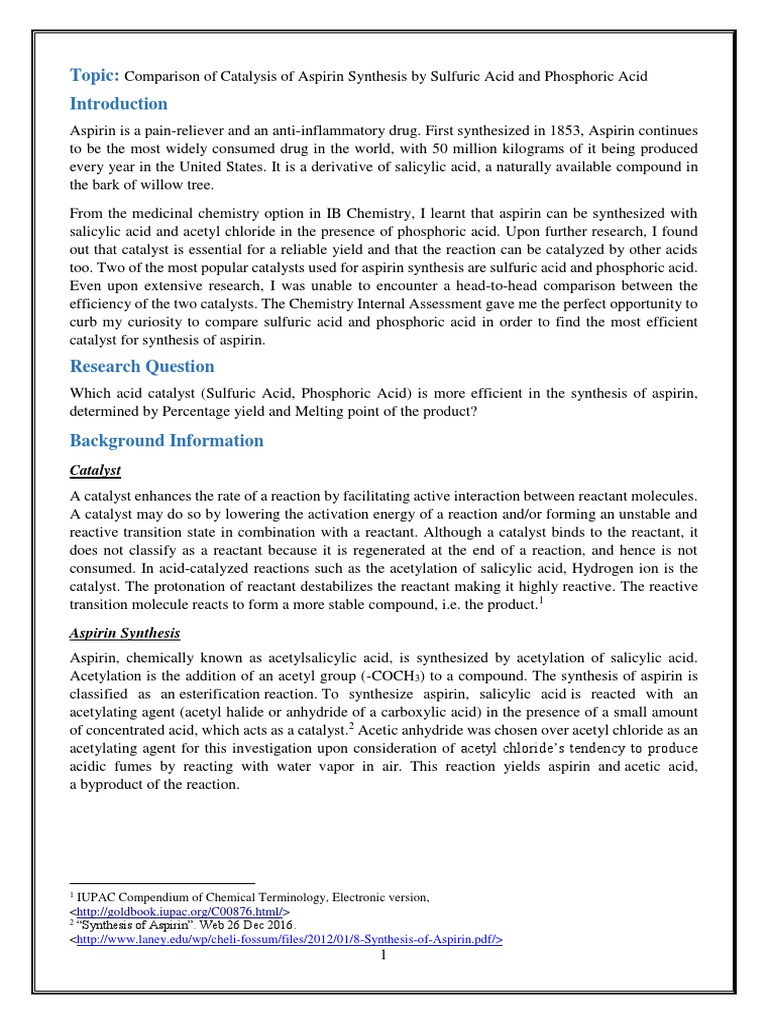 Chem Ia Exemplar2 | PDF | Catalysis | Acid