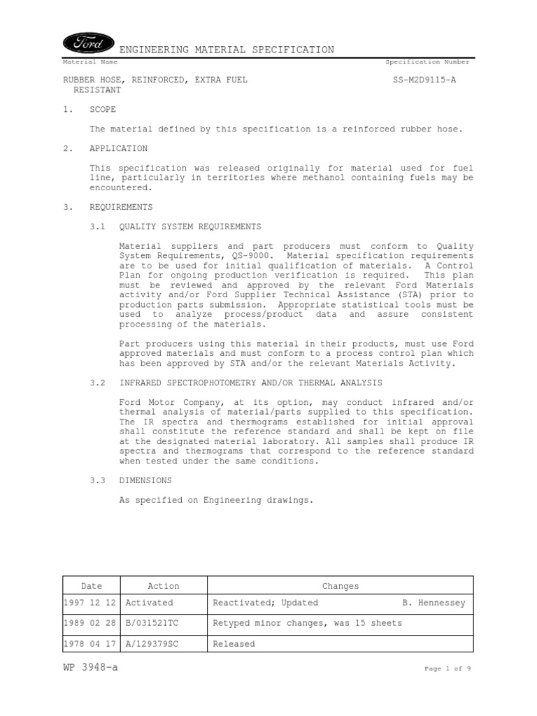 Engineering Material Specification | PDF | Specification (Technical ...