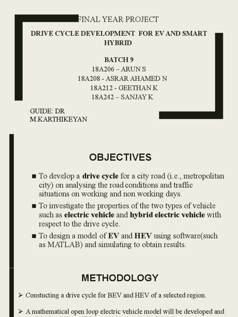 Drive Cycle Development | PDF | Vehicles | Electric Vehicle