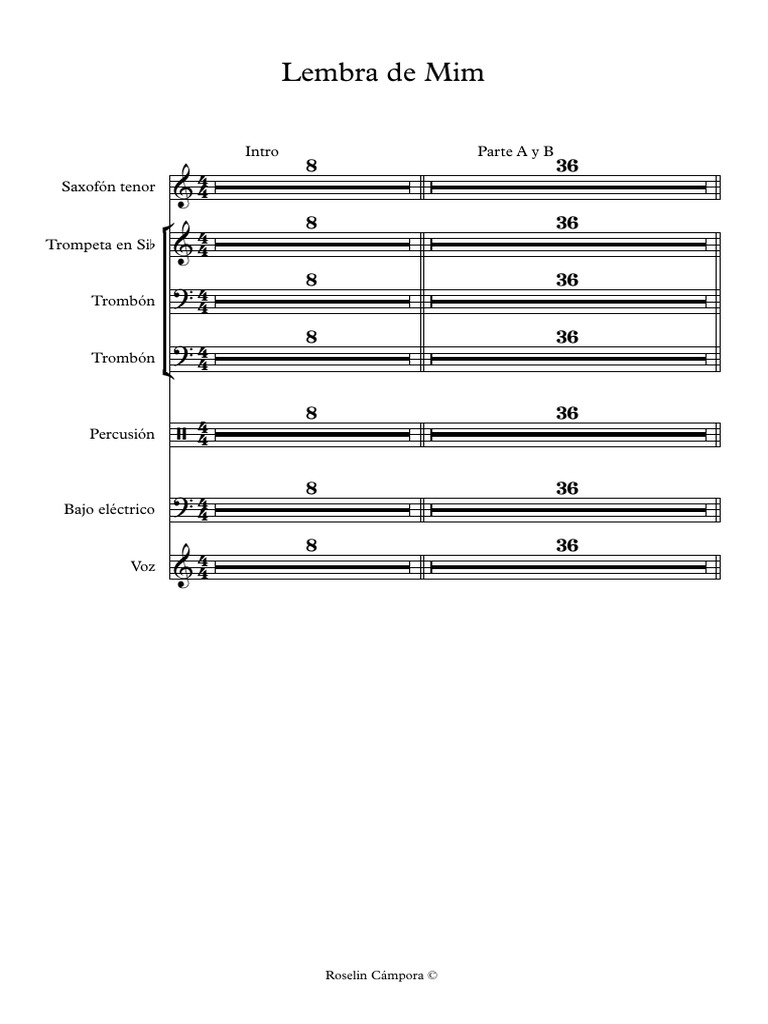 Lembra de Mim - Partitura Completa PDF | PDF