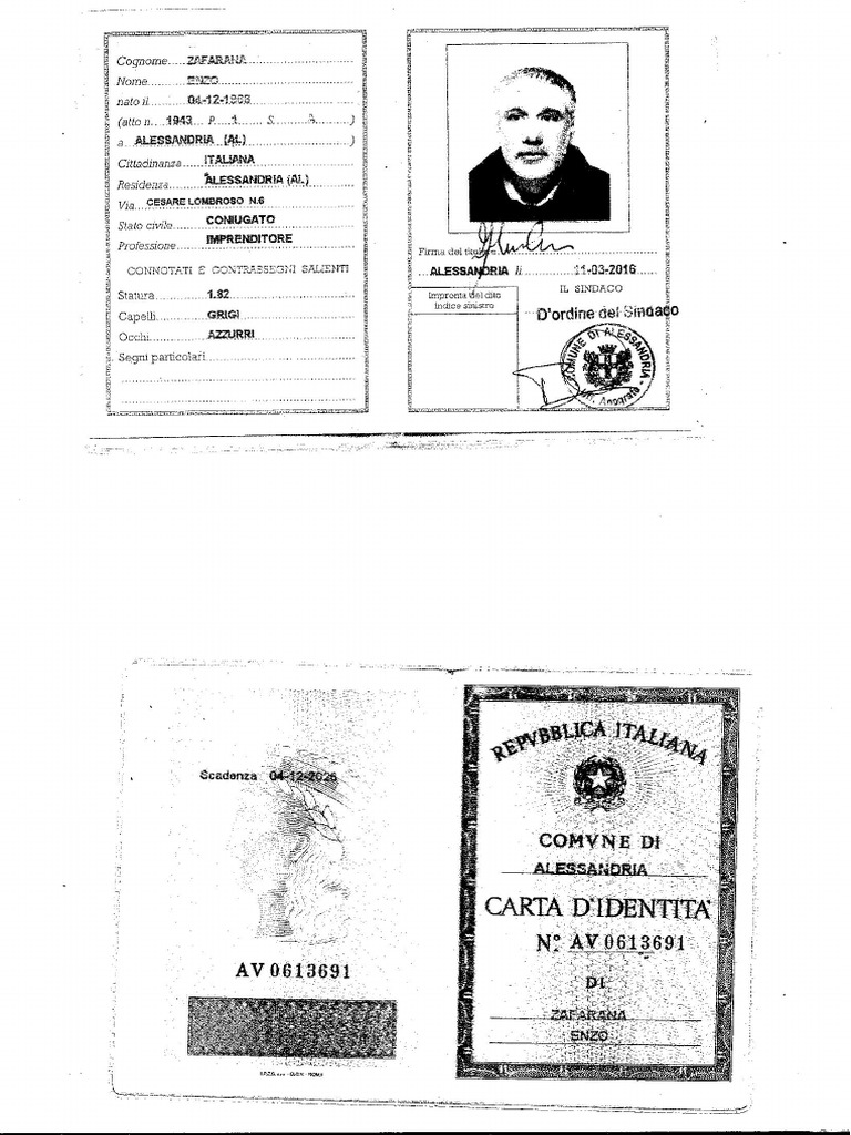 ZAFARANA documento identità.pdf | PDF