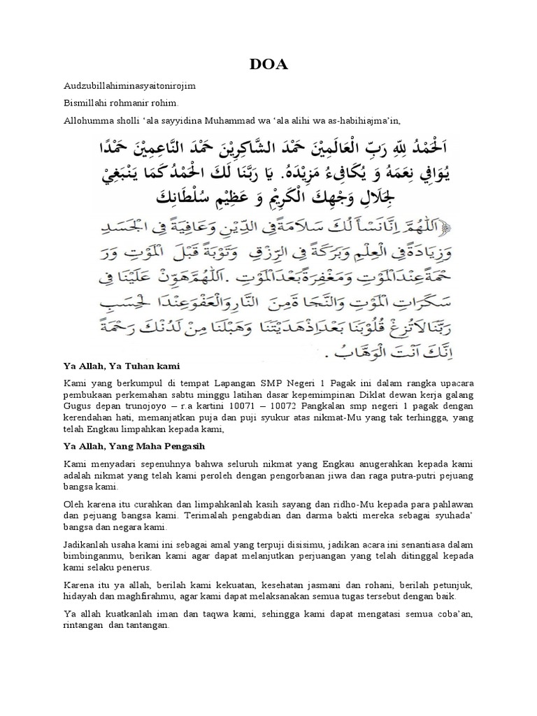 DOA Upacara | PDF | Agama & Spiritualitas