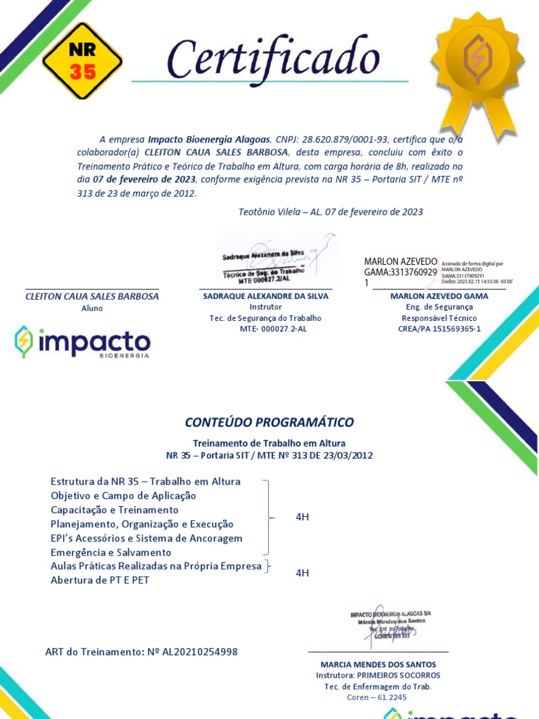 Modelo de Certificado PDF | Download grátis PDF | Business
