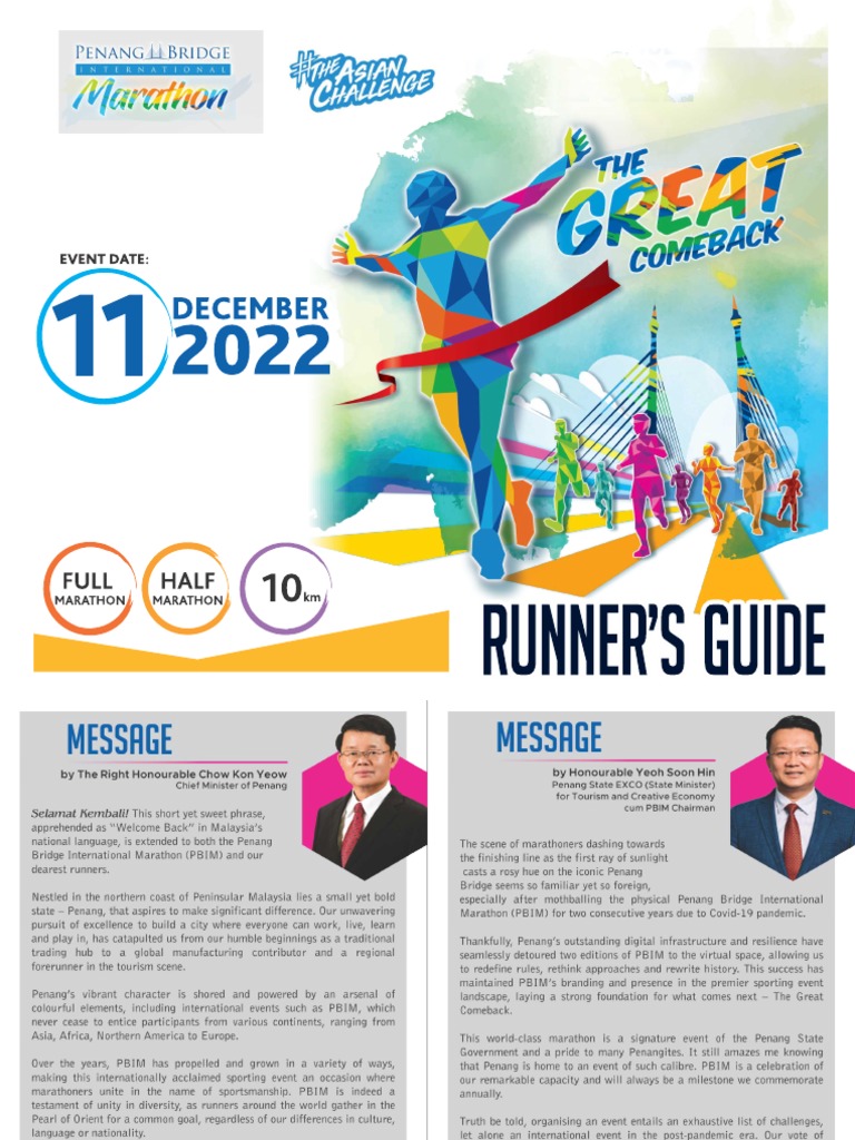 PBIM Runners Guide Book 2022 | PDF