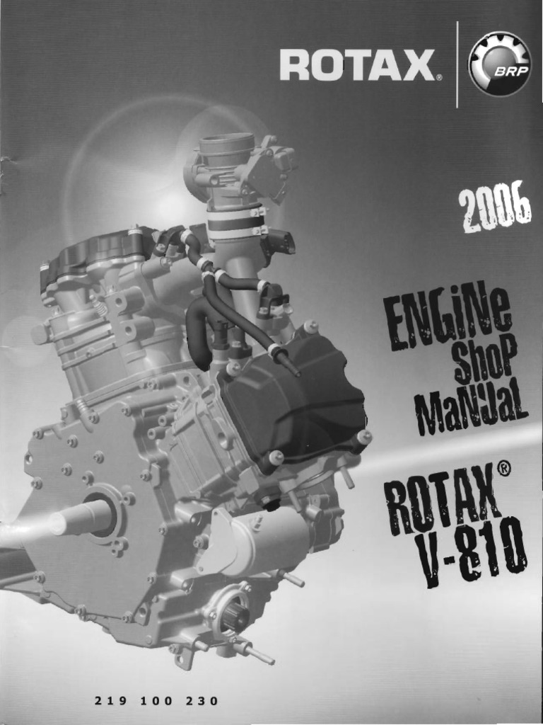 2006 Rotax V-810 Engines Shop Manual | PDF