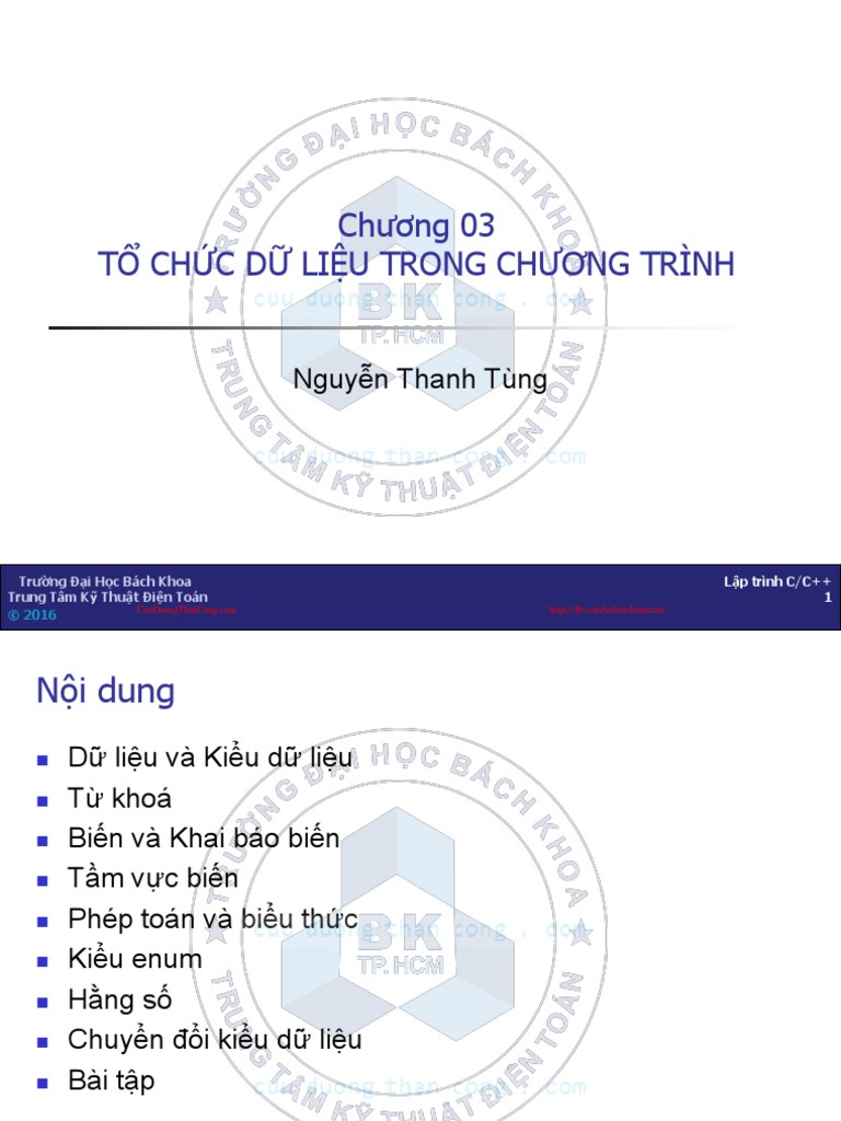 Lap-Trinh-C++ - Nguyen-Thanh-Tung - Chapter03 - To-Chuc-Du-Lieu-Trong-Chuong-Trinh ...
