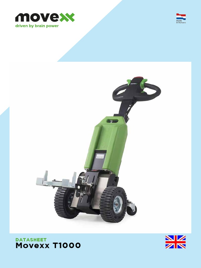 Specifications and Options for the Movexx T1000 Electric Tow Tractor ...