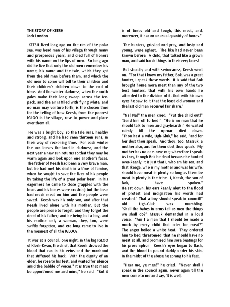 The Story of Keesh | PDF