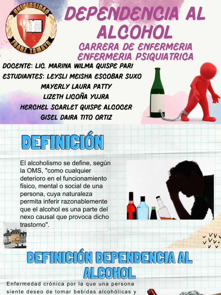 Dependencia Al Alcohol | PDF | Alcoholismo | Despachador de drogas