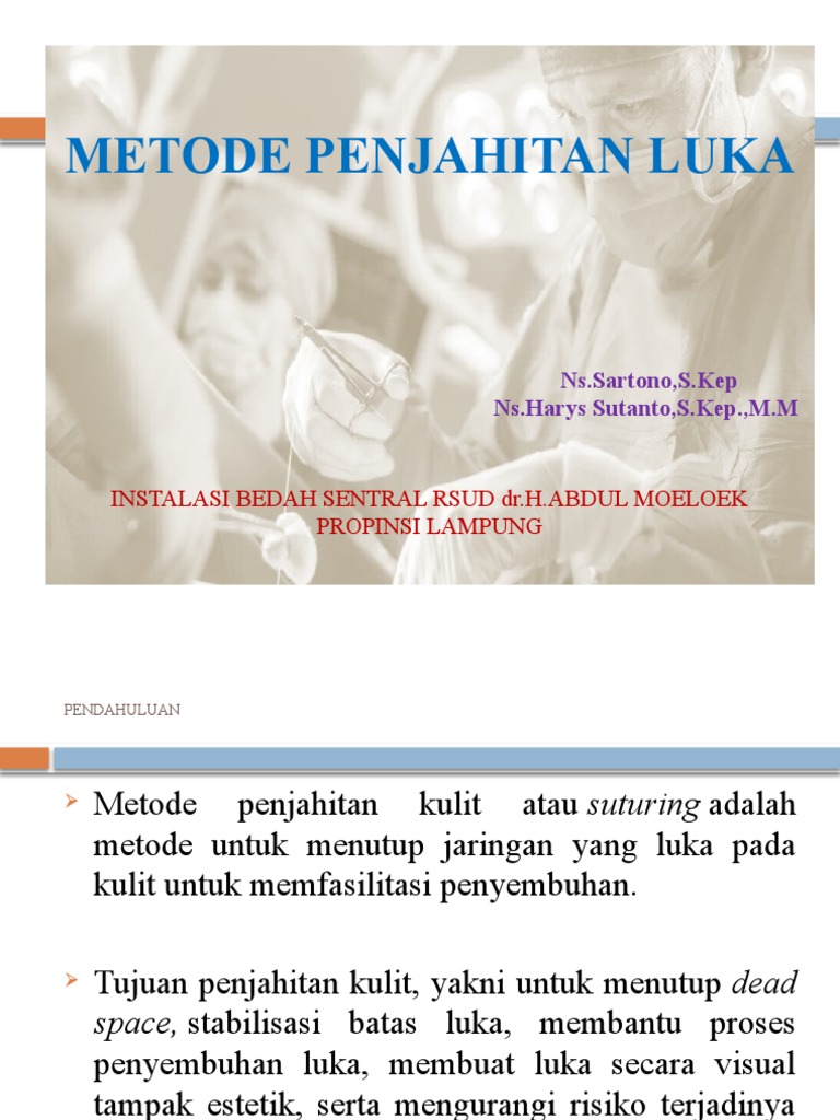 Jahit Luka | PDF