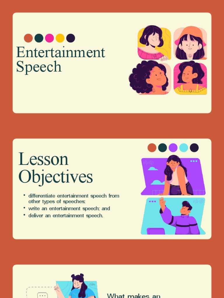 Entertainment Speech Group4 | Download Free PDF | Speech | Entertainment