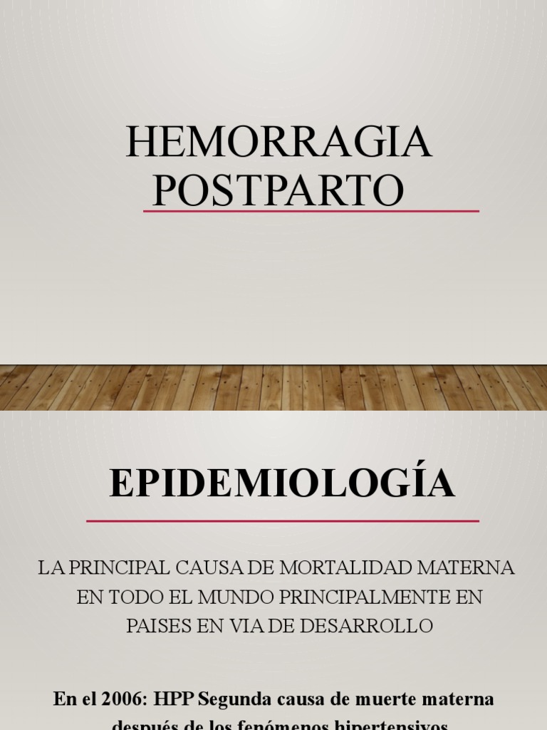 5 Hemorragia Postparto 45 | PDF | Parto | Especialidades Medicas