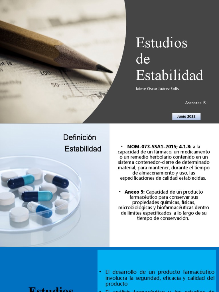 Estudios de Estabilidad 2022 | PDF | Medicamentos con receta | Análisis térmico