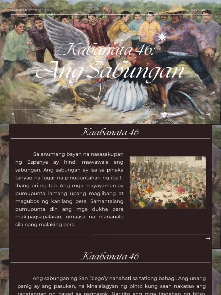 Kabanata 46 Ang Sabungan PDF | PDF