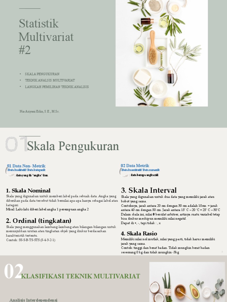 Teknik Analisis Multivariat dan Skala Pengukuran | PDF