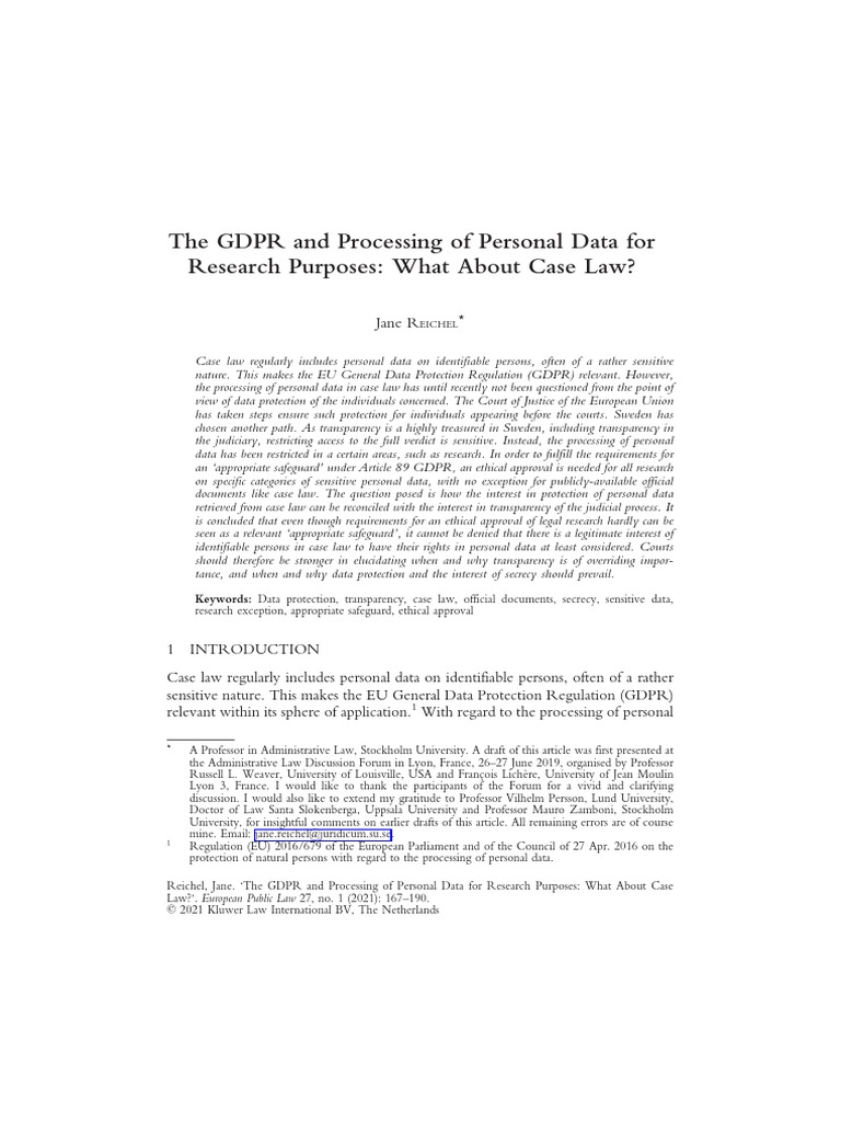 Journals-EURO-EURO2021007.The GDPR and Processing of Personal Data For ...