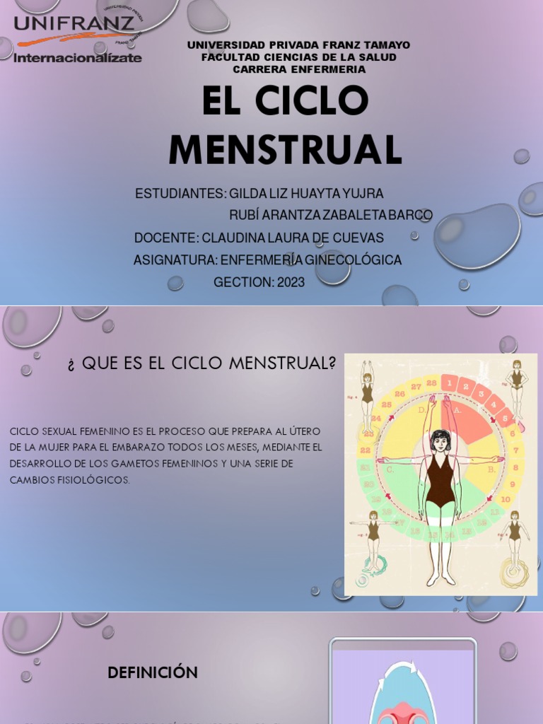 Fases y características del ciclo menstrual | PDF | Ciclo menstrual ...