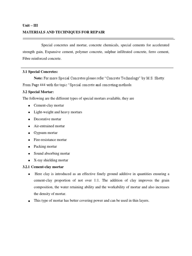 RRS Module 3 | PDF | Concrete | Composite Material