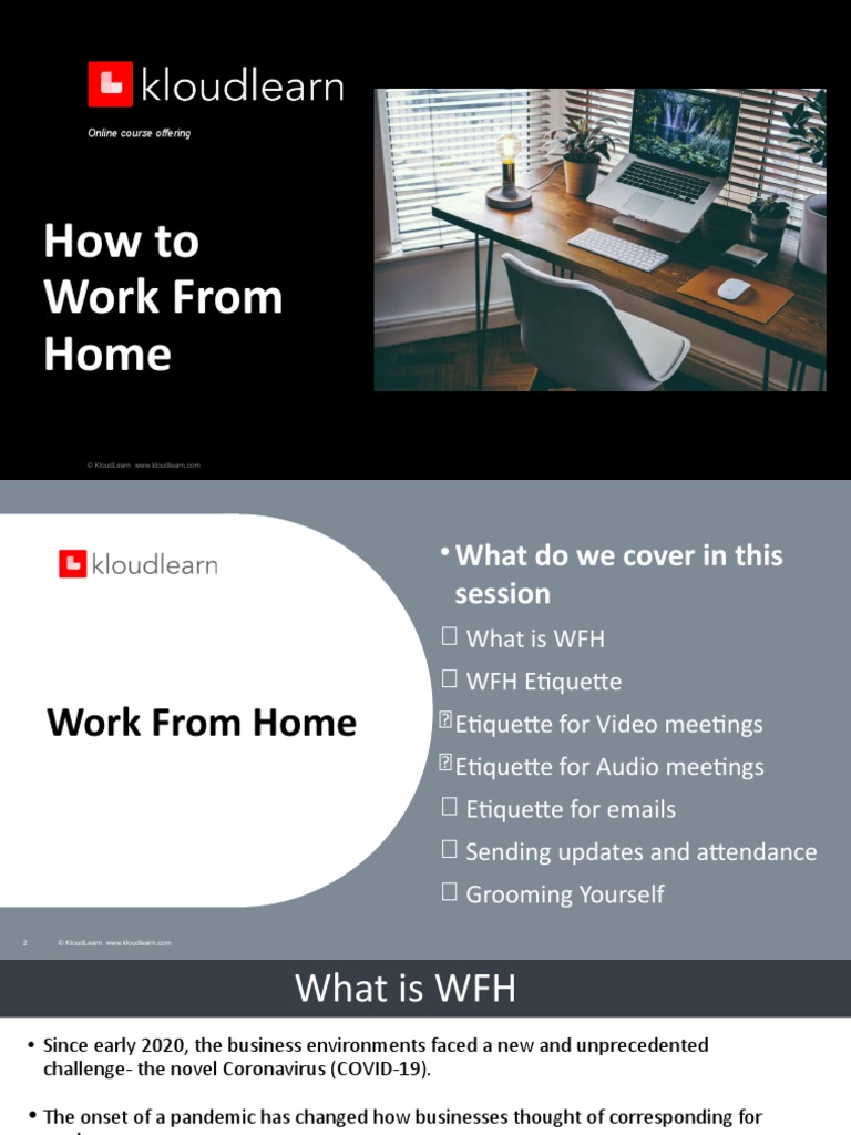 WFH Etiquette | Download Free PDF | Cyberspace | Human Communication