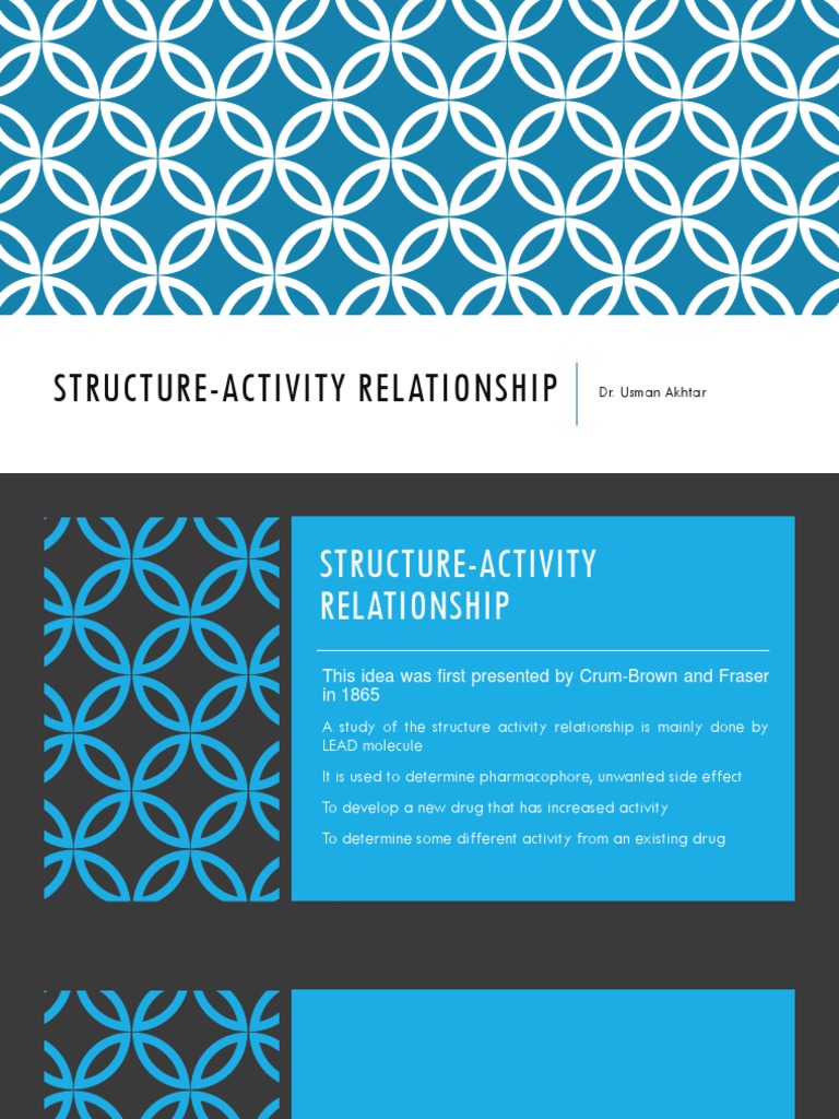 Sar Pdf Pdf Functional Group Pharmacology