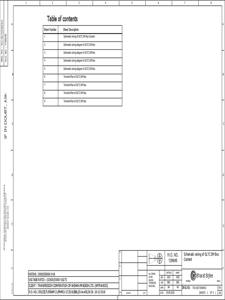 TVC-05 - T - 05695 - 3 - Scheme of Oltc DM Box PDF | PDF | Switch ...