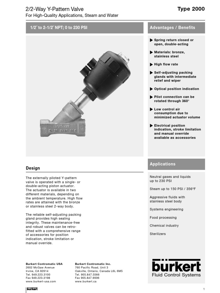 Burkert | PDF | Valve | Liquids
