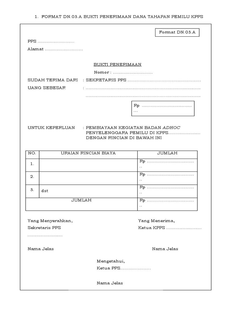 Format DN.03.A. SPJ PPS | PDF