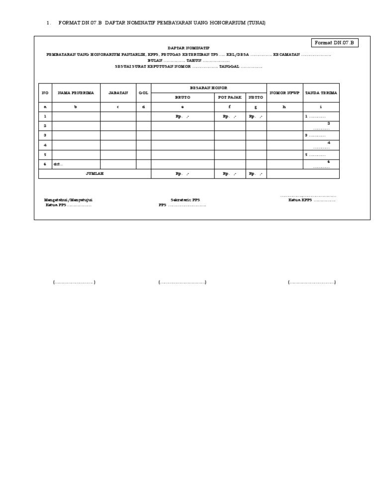 Format DN.07.B. SPJ PPS | PDF