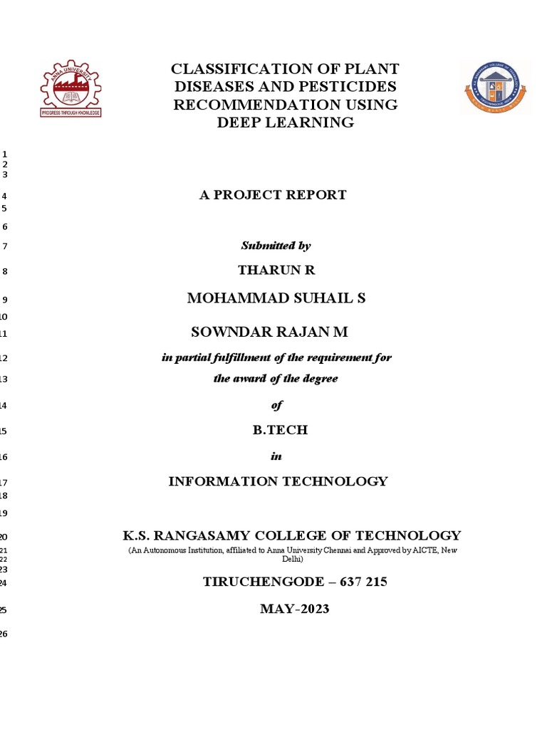 Plant Disease Report 4 | PDF | Software | Python (Programming Language)