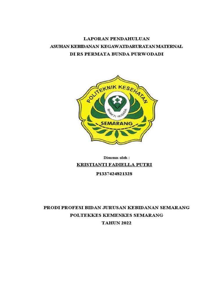 Kristianti Fadiella P_LP LK GADAR MATERNAL PEB | PDF