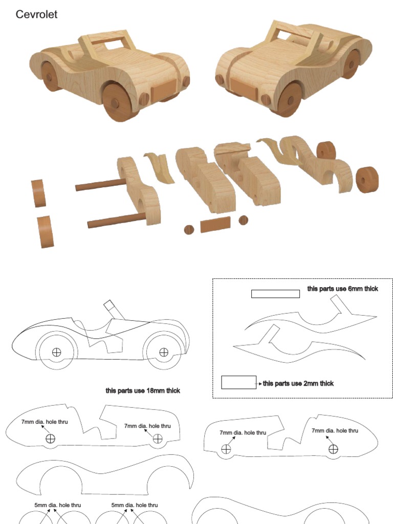 Planos de Autos y Trailers de Madera | PDF