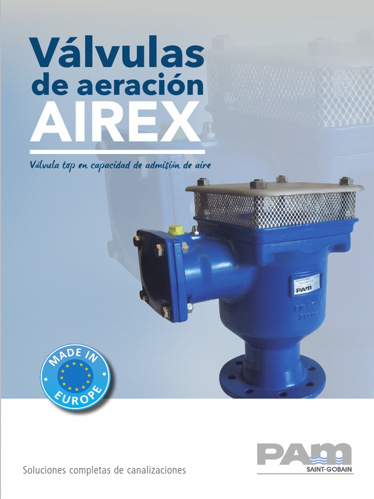 Catalogo VALVULA VENTOSA AIREX PDF | PDF | Bomba | Procesos industriales
