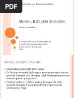 Model Data Panel Dinamis - BJ | PDF | Metode & Bahan Ajar